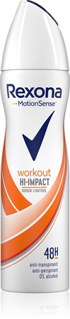Rexona Workout Hi-Impact antiperspirant ve spreji 48h | notino.cz