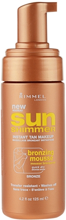 Rimmel Sun Shimmer Instant Tan espuma bronzeadora | notino.pt