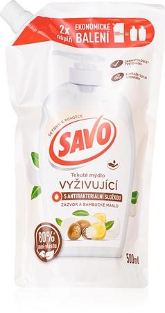 Savo Shea Butter & Ginger savon liquide mains recharge | notino.be