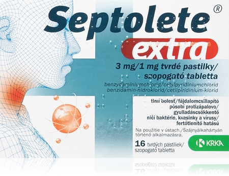 Septolete Septolete Extra eukalyptus 3mg/1mg lisované pastilky na úľavu ...