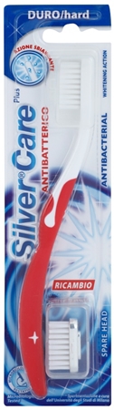 SilverCare Plus Whitening Action Toothbrush with Spare Head Hard ...