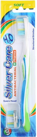 SilverCare H2O Antibacterial Toothbrush with Spare Head Soft | notino.co.uk