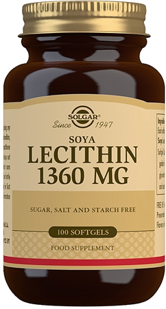 Solgar Soya Lecithin 1360 mg suplement diety do utrzymania prawidłowego ...