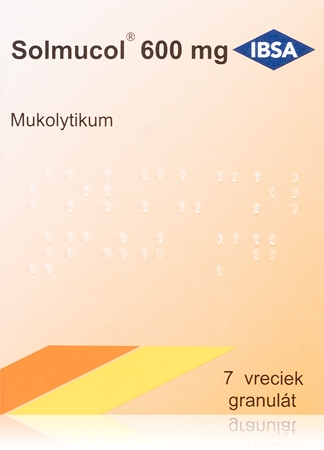 Solmucol Solmucol 600mg granuly na podporu vykašliavania | notino.sk