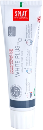 Splat Professional White Plus Bio-Active Toothpaste for gentle teeth ...