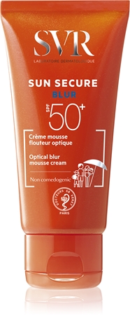 SVR Sun Secure Blur optical blur mousse cream for even skin tone SPF 50 ...