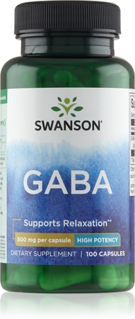 Swanson GABA 500mg kapsułki na poprawę snu i regeneracji
