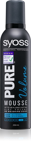 Syoss Pure Volume пяна втвърдител за дълготраен обем | notino.bg