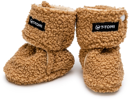 T-TOMI TEDDY Booties Brown baby shoes | notino.co.uk