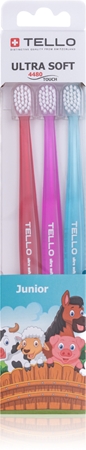TELLO 4480 Junior 3pack toothbrush for children | notino.co.uk