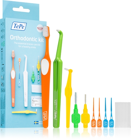 TePe Orthodontic Kit set voor reiniging van een beugel | notino.nl