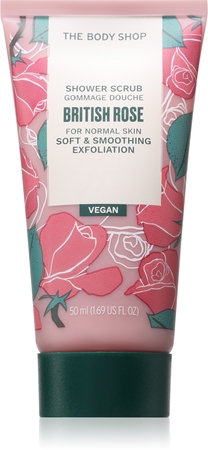 The Body Shop British Rose Shower Scrub exfoliante corporal de grano ...