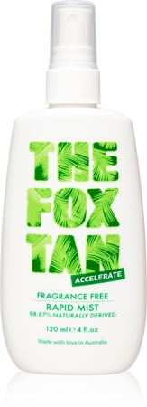 The Fox Tan Fragrance Free Mist body spray to accelerate tanning ...