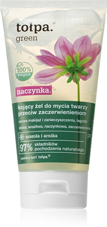 Tołpa Green Capillary Stärkande rengörings-gel För känslig och rodnad ...