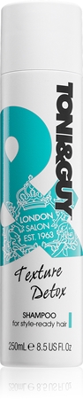 TONI&GUY Texture Detox Hiustenpesuaine Hiuksille Ilman Rakennetta ...
