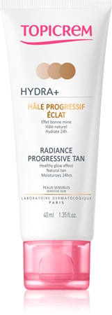 Topicrem UH FACE HYDRA+ Radiance Progressive Tan Brightening Tinted ...