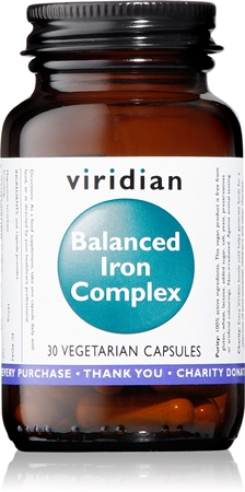 Viridian Nutrition Balanced Iron Complex wspomaganie produkcji krwinek