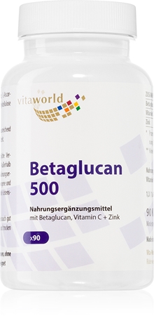Vita World Betaglukan 500 Kapseln zur Unterstützung des Immunsystems ...