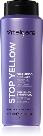 Vitalcare Professional Stop Yellow purple shampoo for blonde and grey ...
