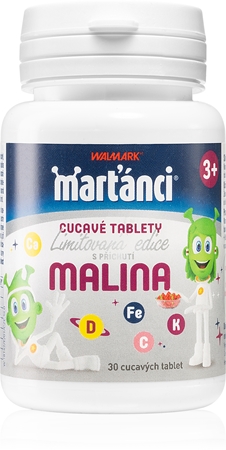 Walmark Marťánci cucavé tablety malina multivitamin pro děti | notino.cz