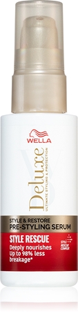 Wella Deluxe Style & Restore restructuring serum for hair strengthening ...