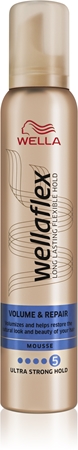 Wella Wellaflex Volume & Repair Styling Mousse for volume and vitality ...
