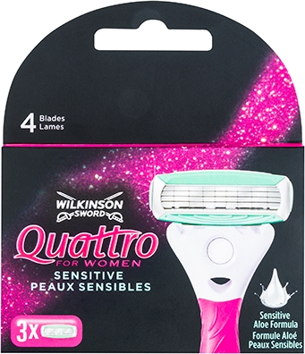 Wilkinson Sword Quattro for Women Sensitive Replacement Blades | notino ...