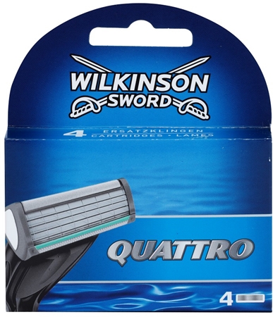 Wilkinson Sword Quattro Replacement Blades 4 pcs | notino.co.uk