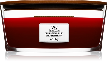 Woodwick Trilogy Sun Ripened Berries vela perfumada com pavio de ...