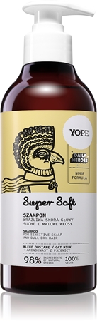 Yope Daily Heroes Soft Shampoo Oat Milk hellävarainen shampoo herkälle ...