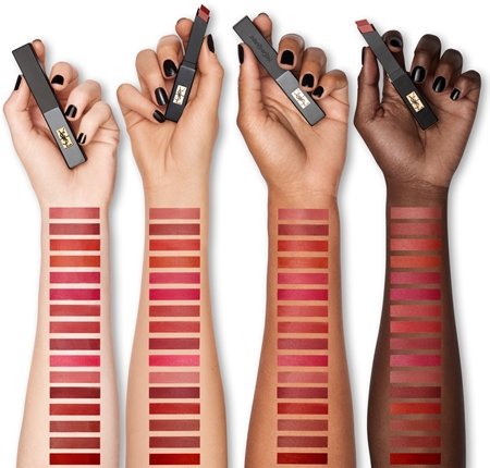 Yves Saint Laurent Rouge Pur Couture The Slim Velvet Radical slim lipstick with leather-matt ...