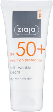 Ziaja Med Protecting UVA + UVB anti-wrinkle sunscreen SPF 50+ | notino ...