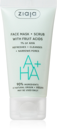 Ziaja Face Mask + Scrub with Fruit Acids Peeling Maske | Notino