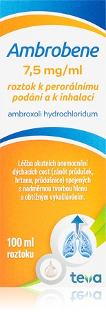 Ambrobene Ambrobene 7,5 mg/ml perorální roztok na vlhký kašel a ...