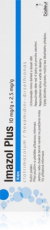 Imazol Imazol Plus 10mg/g + 2,5mg/g krém proti houbám, kvasinkám a ...