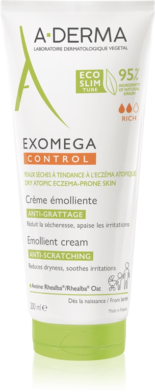 A-Derma Exomega Control Moisturising Cream for very dry sensitive and ...