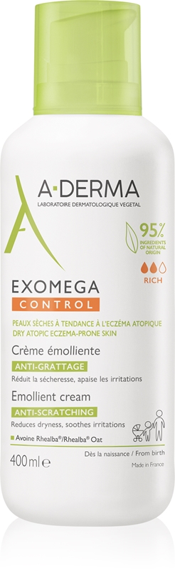A-Derma Exomega Control Emollient Cream body cream for very dry ...