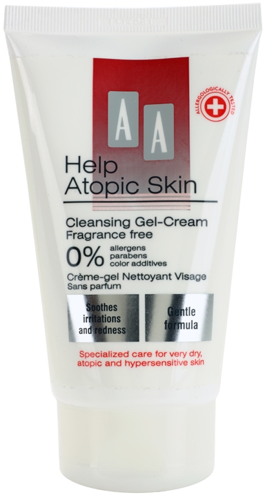 AA Cosmetics Help Atopic Skin почистващ гел-крем без парфюм | notino.bg