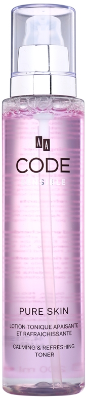 AA Cosmetics CODE Sensible Pure Skin lotion tonique apaisante | notino.fr
