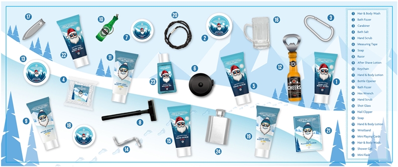 Accentra Men's Collection Winter Edition calendario dell'Avvento per ...