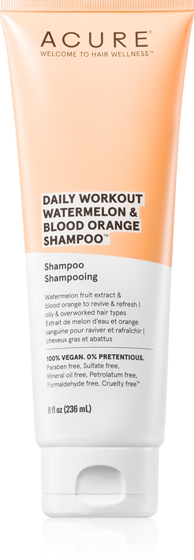ACURE Daily Workout Watermelon & Blood Orange rebalancing shampoo for ...