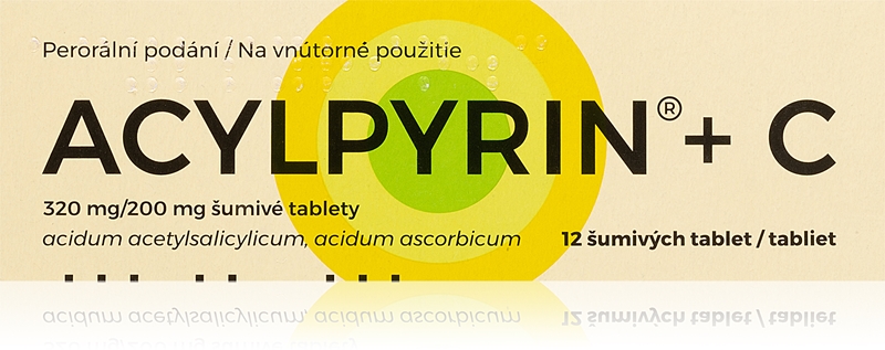 Acylpyrin Acylpyrin (320 mg) + vitamin C (200 mg) šumivé tablety při ...