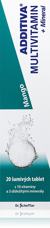 Additiva Multivitamin + Mineral Mango šumivé tablety | notino.sk