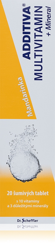 Additiva Multivitamin + Mineral Mandarinka šumivé tablety s elektrolyty ...