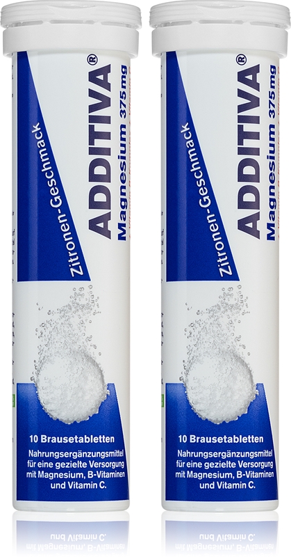 Additiva Magnesium 375 mg + B-complex + vitamin C šumivé tablety s ... Additiva Magnesium 375 mg + B-complex + vitamin C šumivé tablety s ...