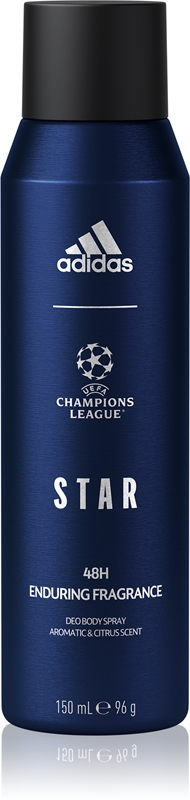 Adidas UEFA Champions League Star Deodorant Spray with 48-hour effect ...