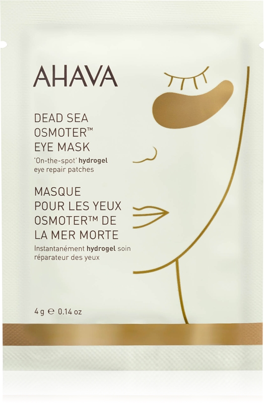 AHAVA Dead Sea Osmoter Hidrogēla acu maska mirdzumam un mitrināšanai ...