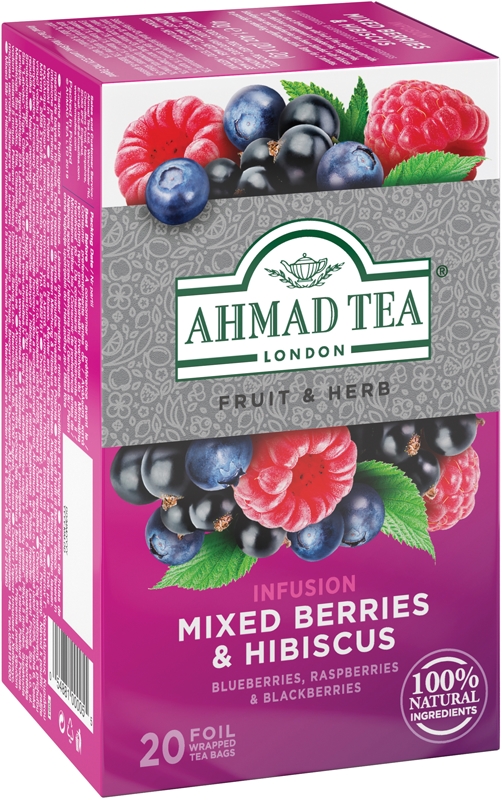 Ahmad Tea Mixed Berries & Hibiscus Früchtetee mit Eibisch | notino.ch