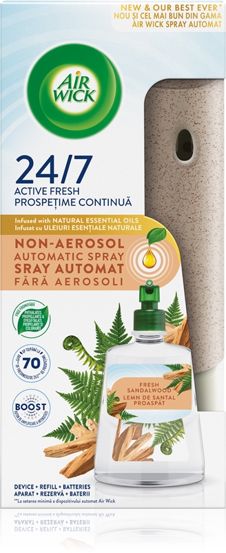 Air Wick Active Fresh Fresh Sandalwood automatic air freshener and ...