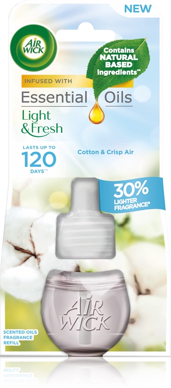 Air Wick Light & Fresh Cotton & Crisp Air пълнител за арома дифузери | Аромати за дома Air Wick ...